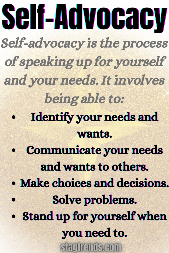 Self-Advocacy, Self-Advocacy Skills, Activities for Self-Advocacy