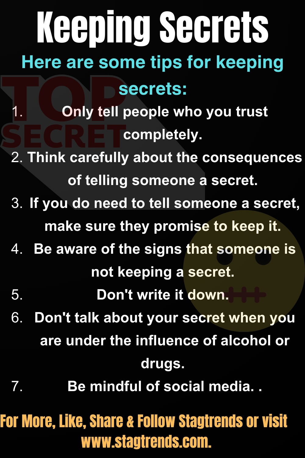 Keeping Secrets, Things You Should Never Tell Anyone
