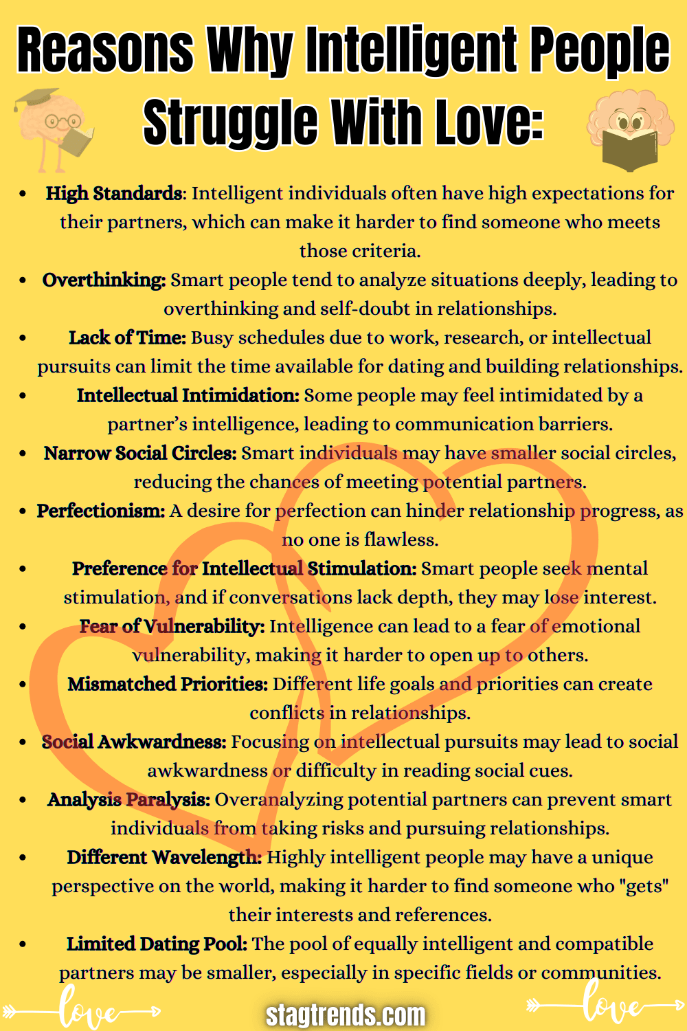Reasons Why Intelligent People Struggle With Love