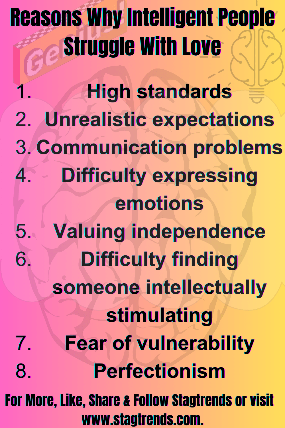 Reasons Why Intelligent People Struggle With Love