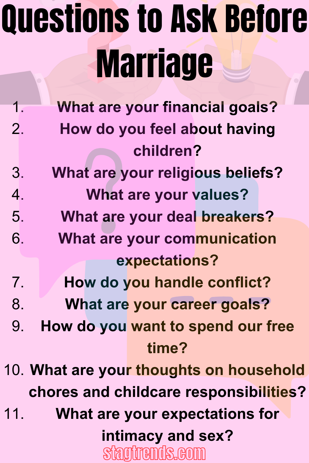 Questions to Ask Before Marriage