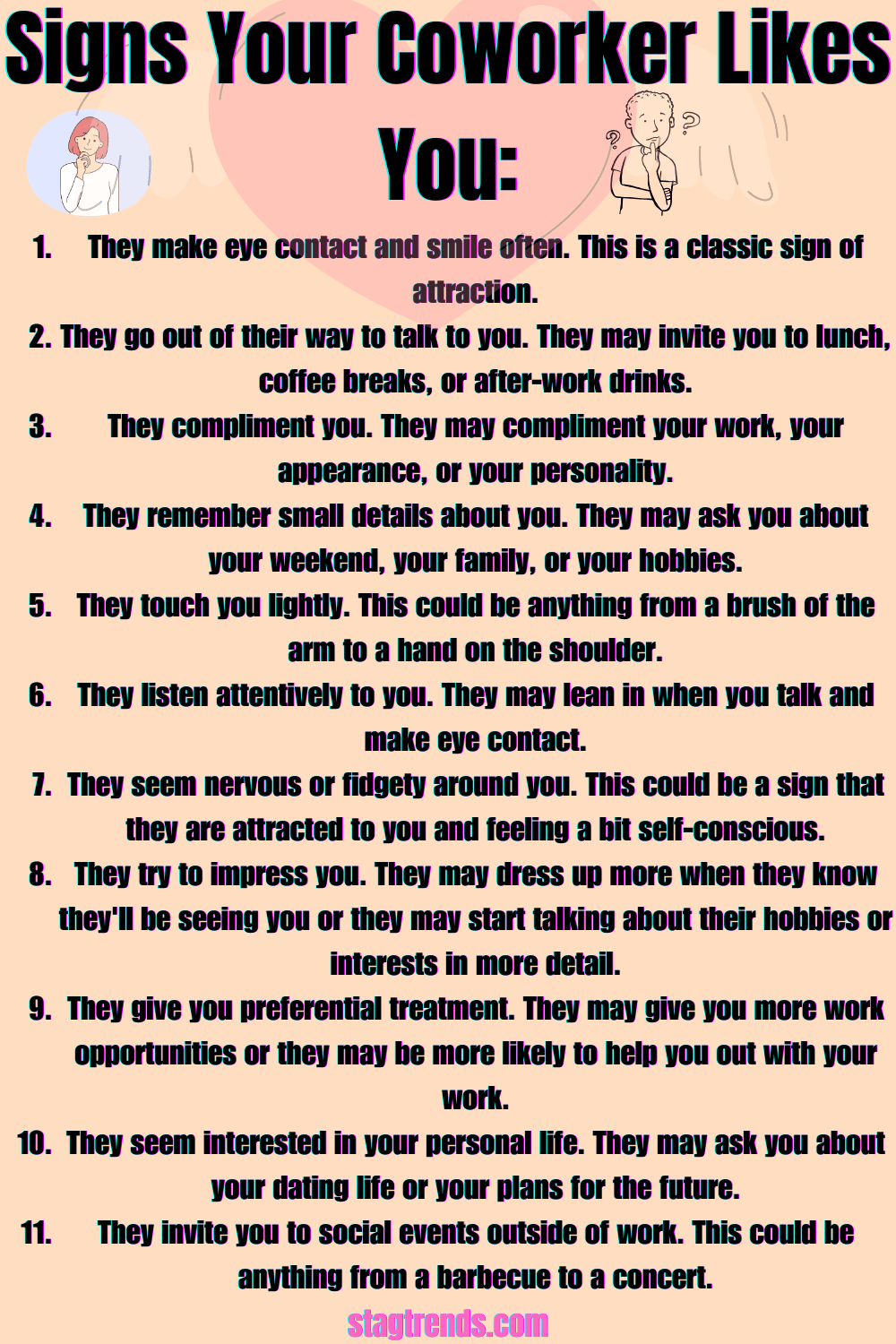 Signs Your Coworker Likes You