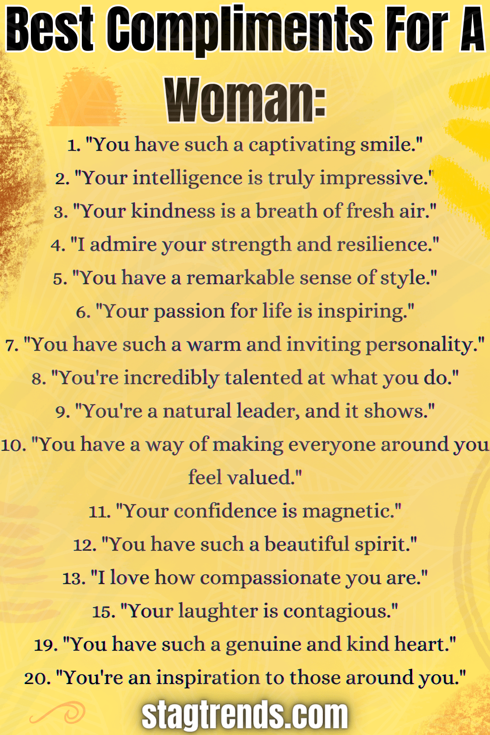 Compliments For A Woman: Beautiful Compliments For A Woman