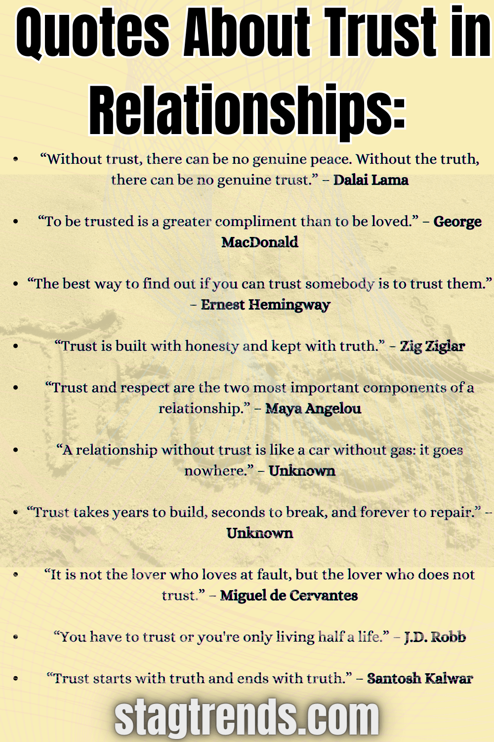Quotes About Trust: Quotes About Trust in a Relationship