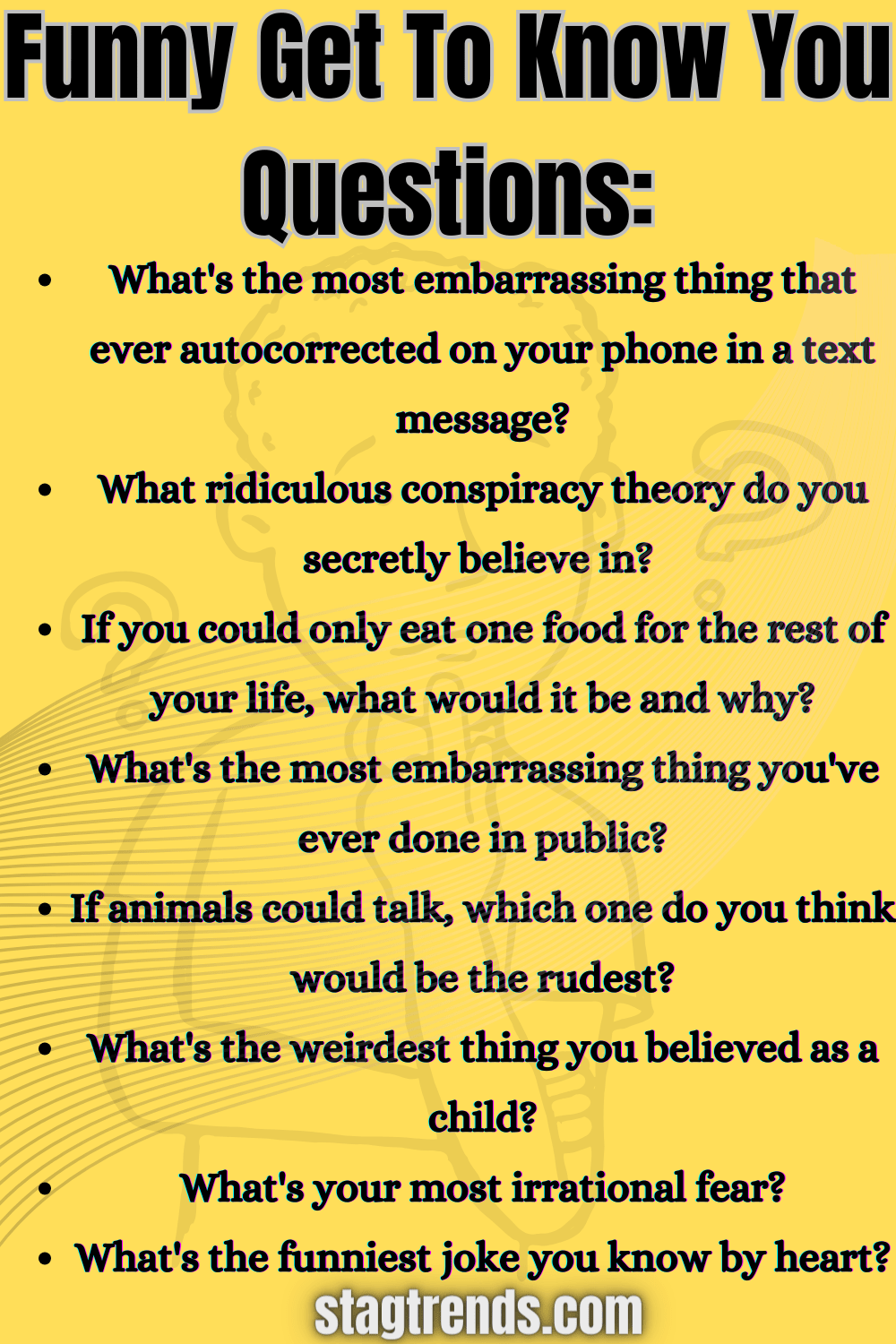 Fun Get To Know You Questions, Icebreaker Questions