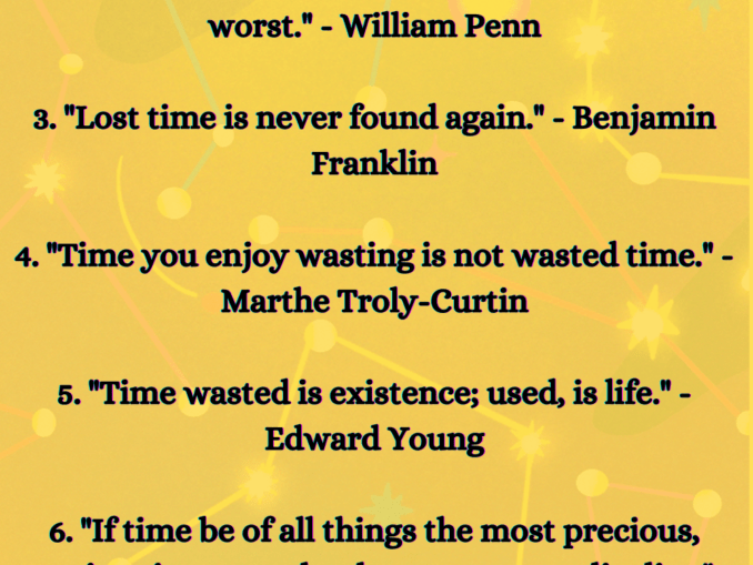 Time Wastage or Time Wasting