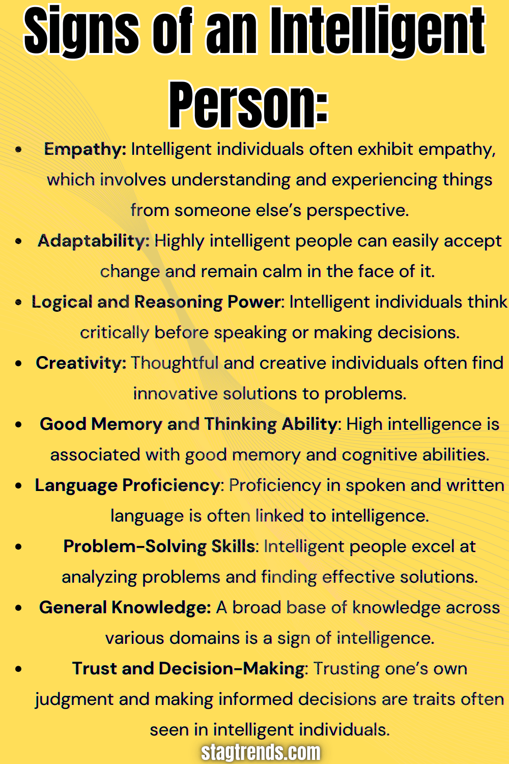 Signs of an Intelligent Person: Beyond IQ