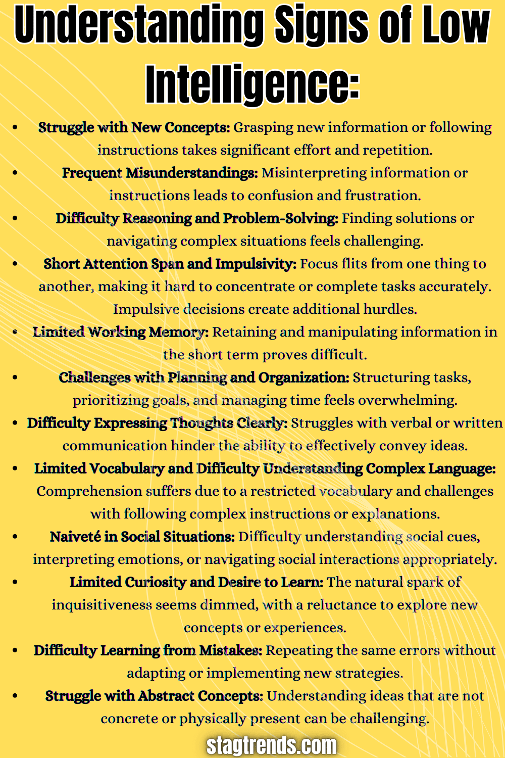 Recognizing Signs of Low Intelligence: Key Indicators