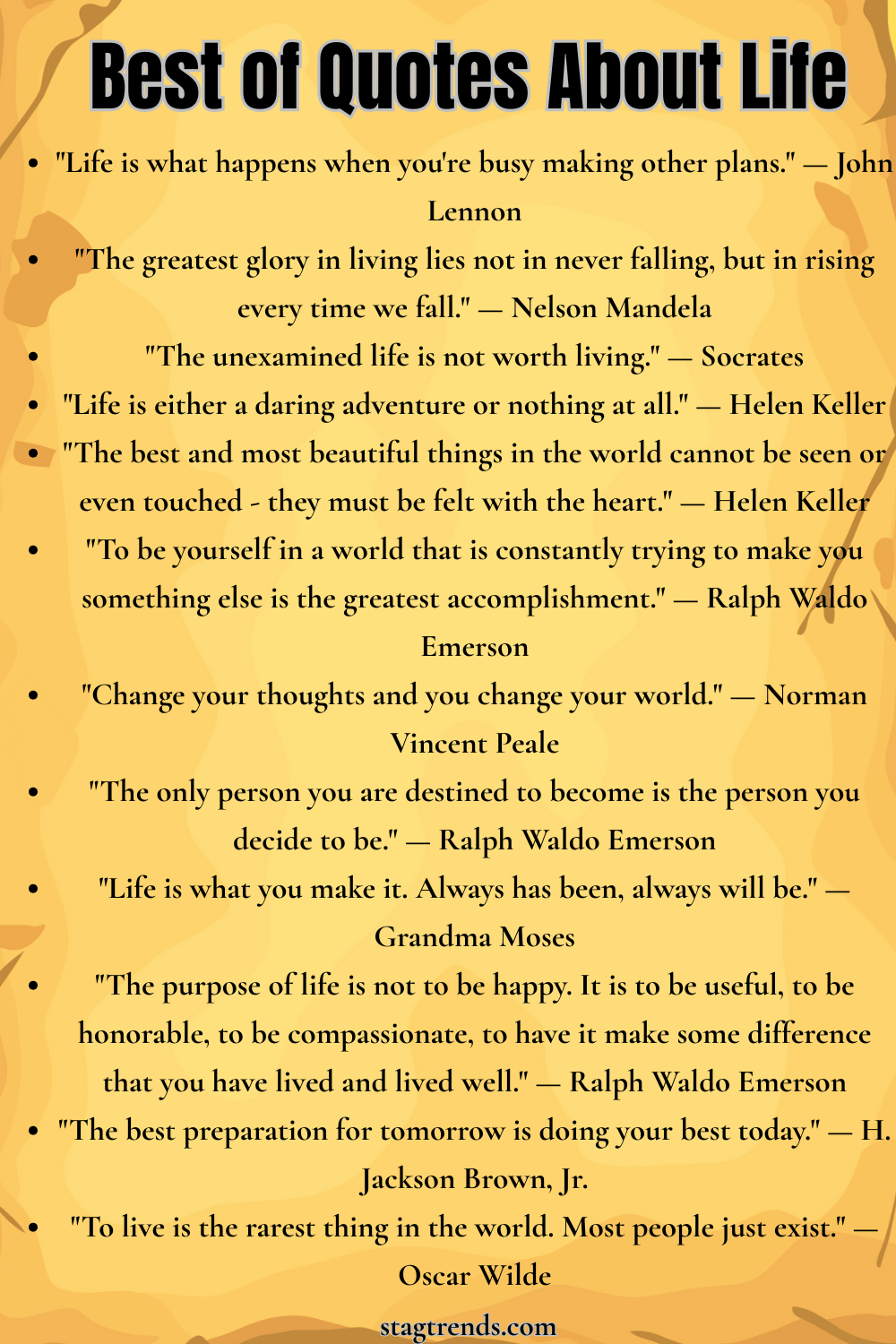 150 Best of Quotes About Life - Wisdom, Inspiration & More