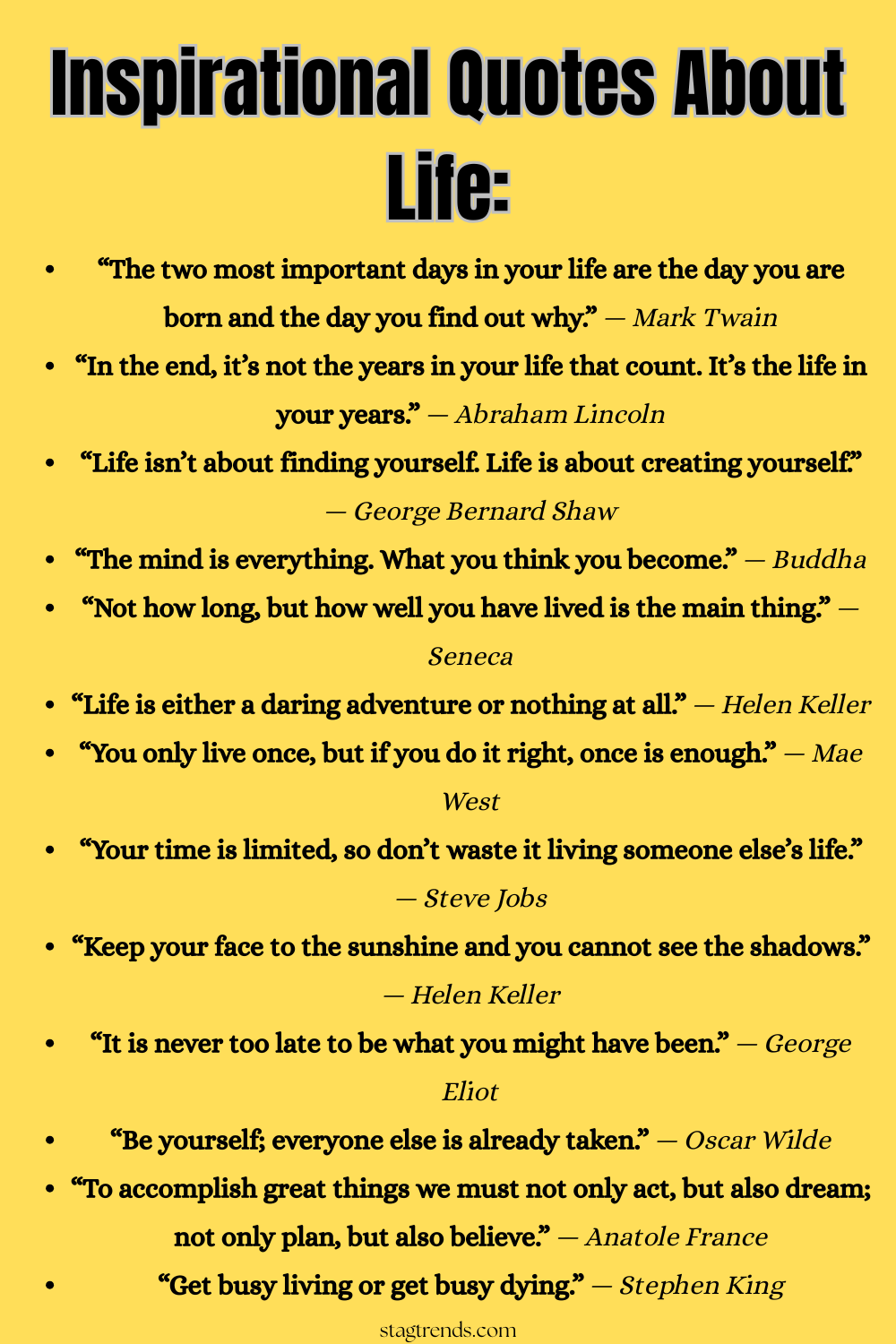 300 Inspirational Quotes About Life & Its Challenges